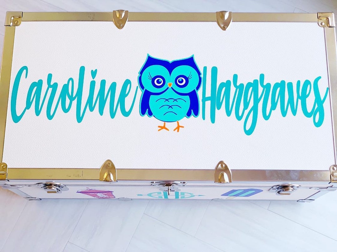Camp Trunk Vinyl Decal Decor - Camp Trunk Stickers - Personalized Camp ...