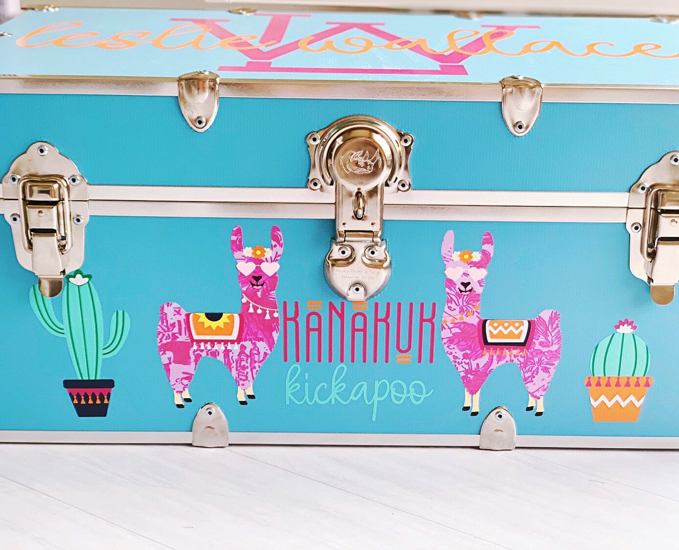 Camp Trunk Vinyl Decal Decor - Camp Trunk Sticker - Personalized Camp ...