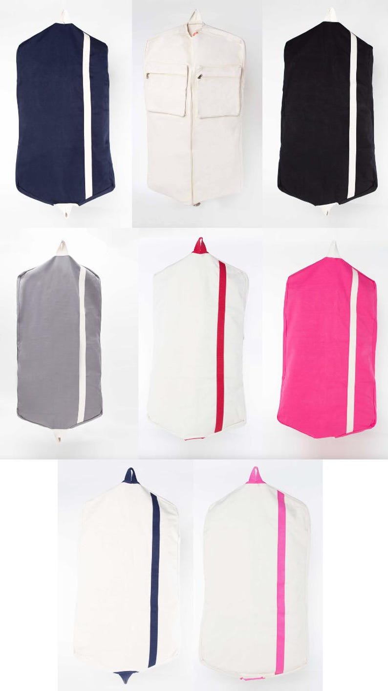 Monogrammed Garment Bag, Embroidered Travel Bag for Hanging Clothes - Etsy