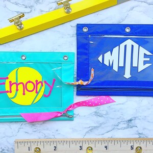 Monogrammed Pencil Pouch - Personalized 3 Ring Binder Pencil Pouch ...
