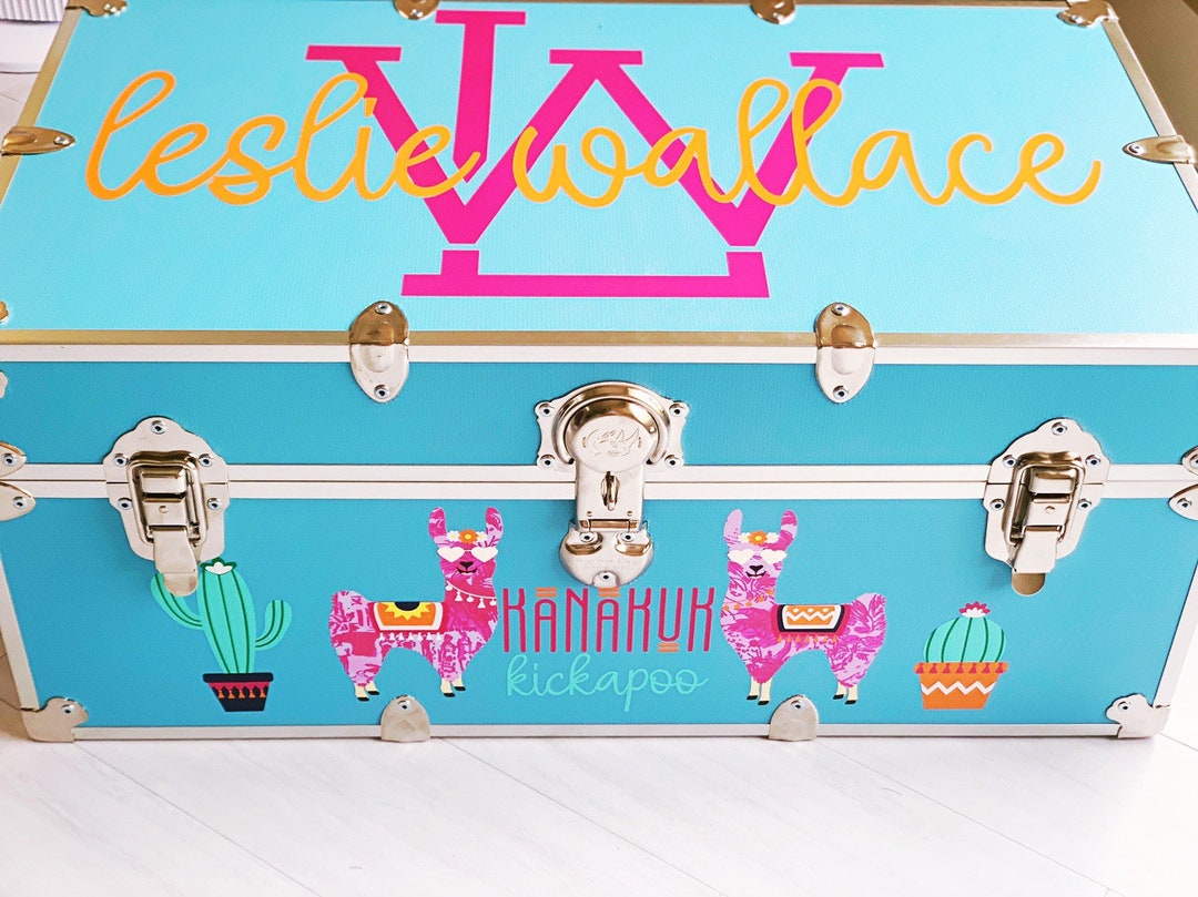 Camp Trunk Vinyl Decal Decor - Camp Trunk Sticker - Personalized Camp ...