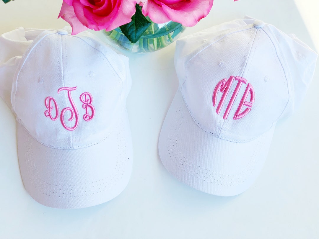 Monogram Hat, Monogram Baseball Hat, Womens Hat, Monogrammed Hat ...