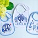 Monogrammed Bib, Personalized Bib, Baby Shower Gift, Baby Gift, Baby ...