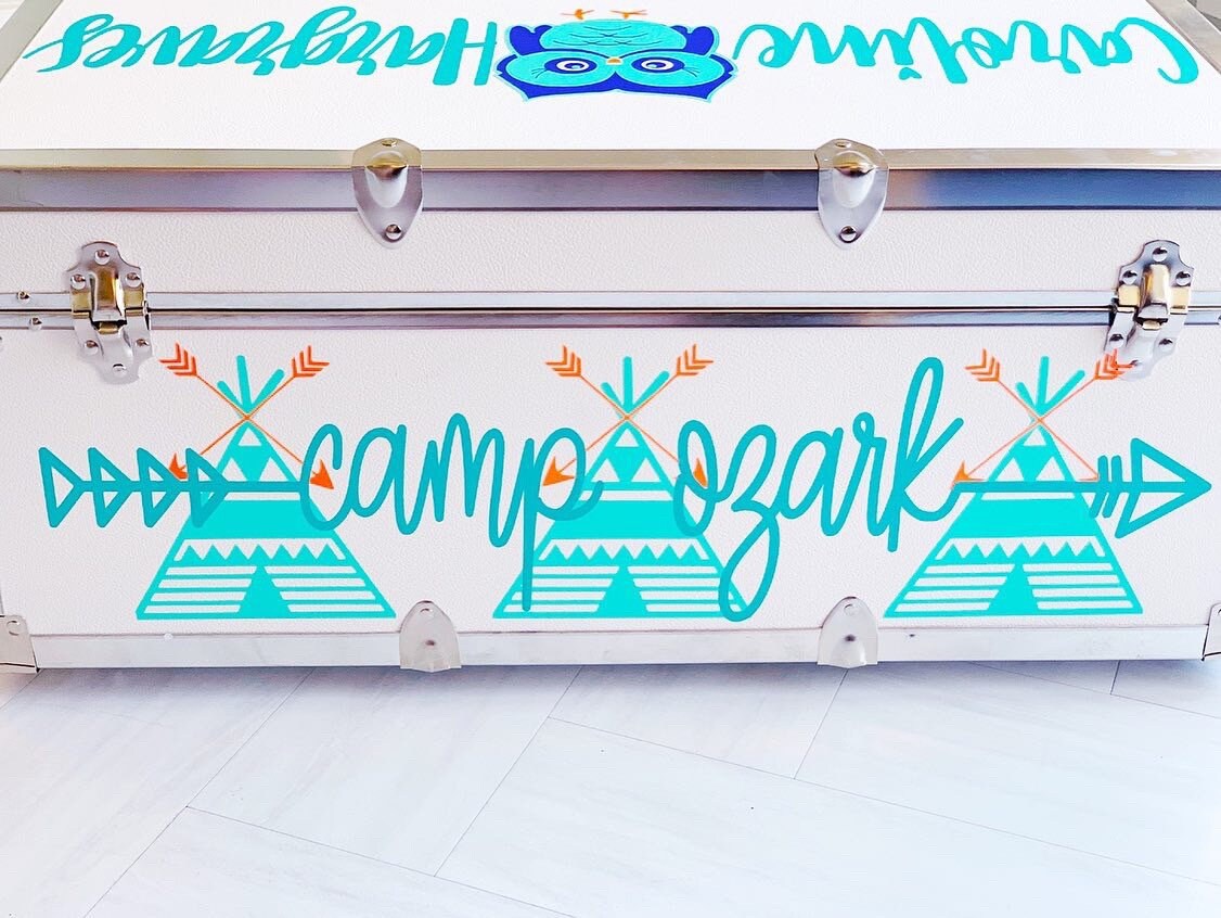 Camp Trunk Vinyl Decal Decor Camp Trunk Stickers - Etsy