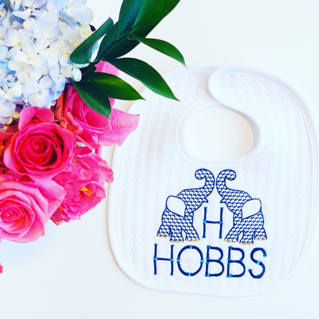 Monogrammed Bib, Personalized Bib, Baby Shower Gift, Baby Gift, Baby ...