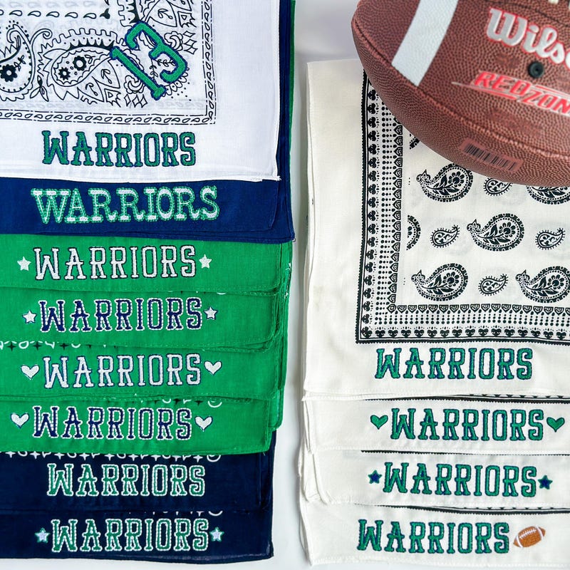 Embroidered Bandana - Etsy