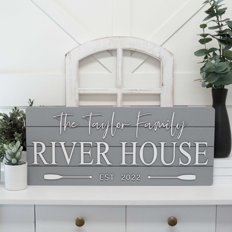 River House Sign - Etsy