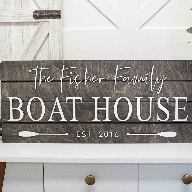Boat House Sign - Etsy