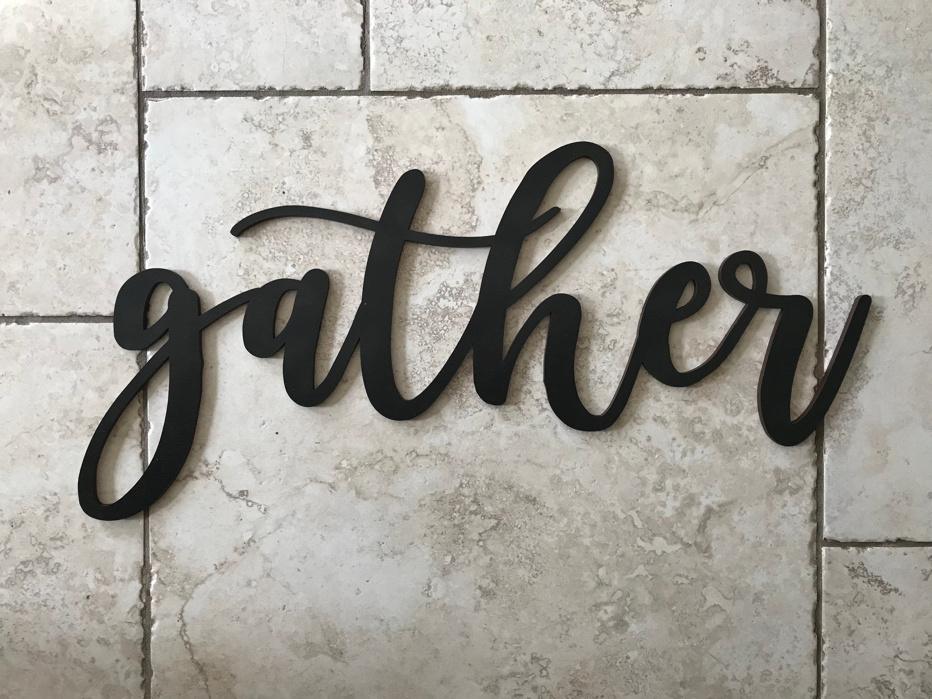 Handwritten Sign Wooden Word Cutouts Custom Word Design Laser | Etsy