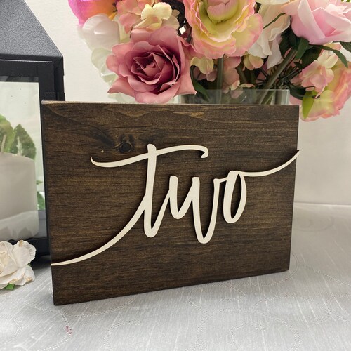 Rustic Table Numbers Rustic Wedding Table Numbers Self | Etsy