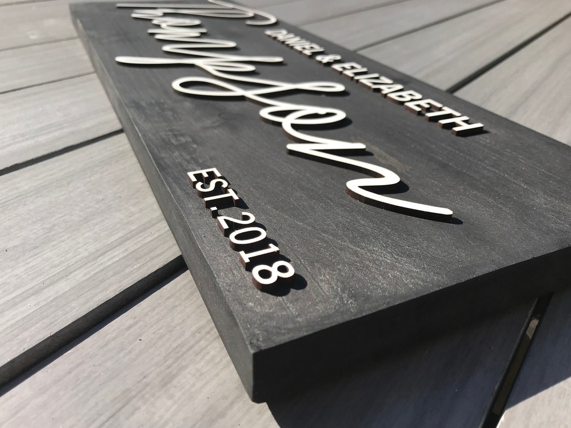 Personalized Name Sign Custom Sign Laser Cut Wood Sign - Etsy