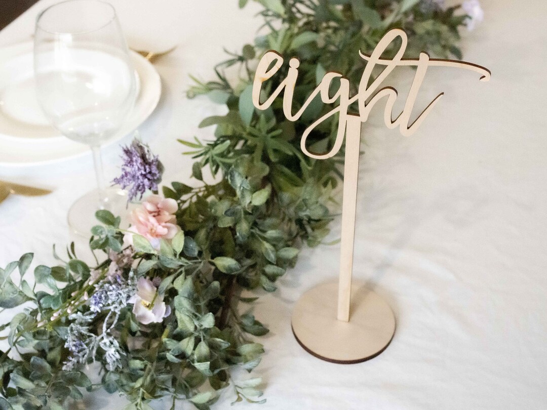 Wood Wedding Table Numbers | Rustic Wooden Table Numbers | Rustic ...
