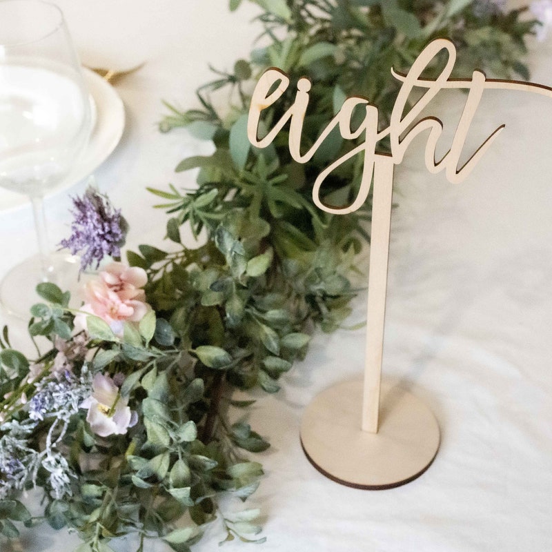 Wooden Numbers - Etsy