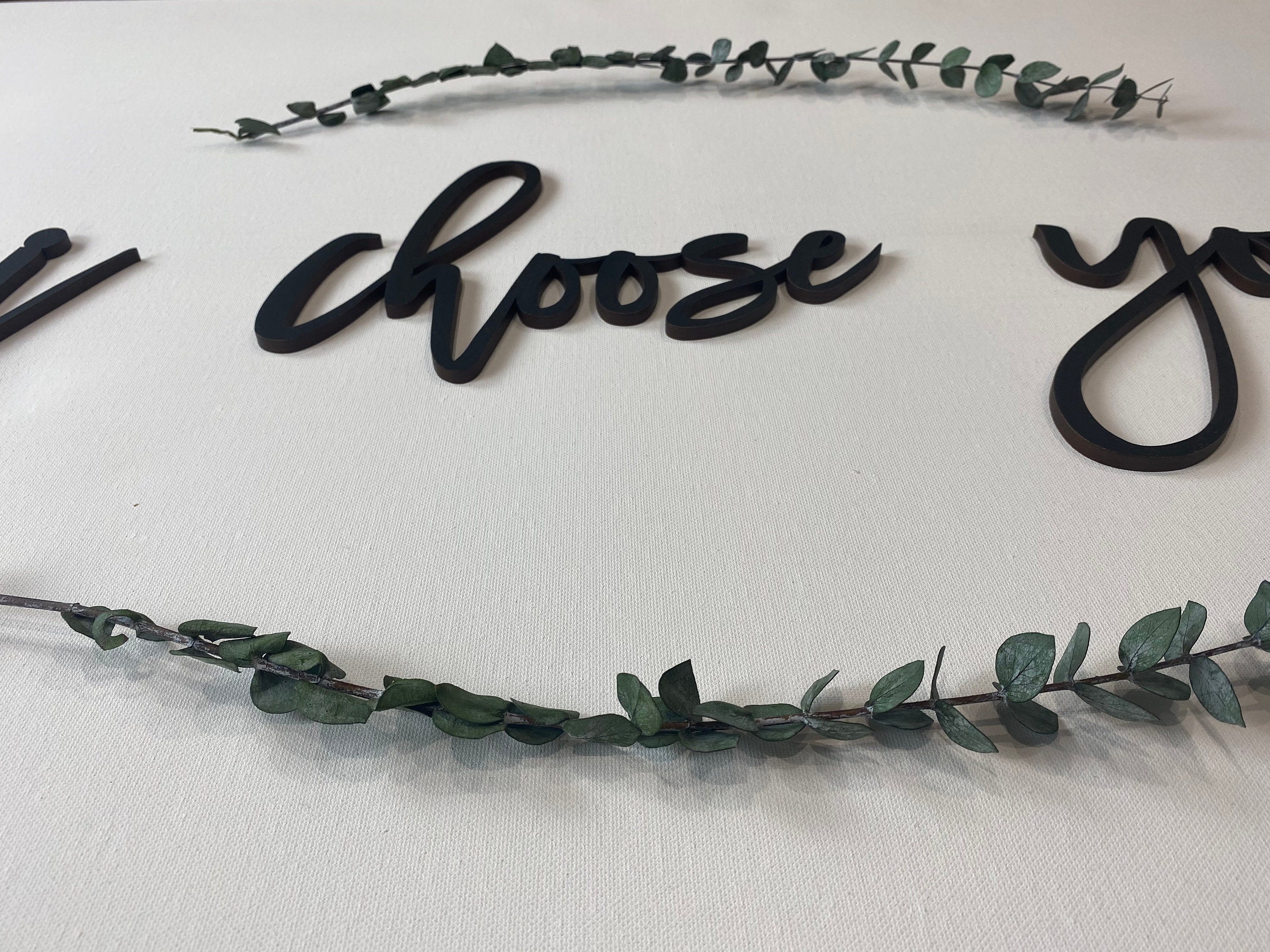 Handwritten Sign I Choose You Wood Sign Laser Cut Words - Etsy