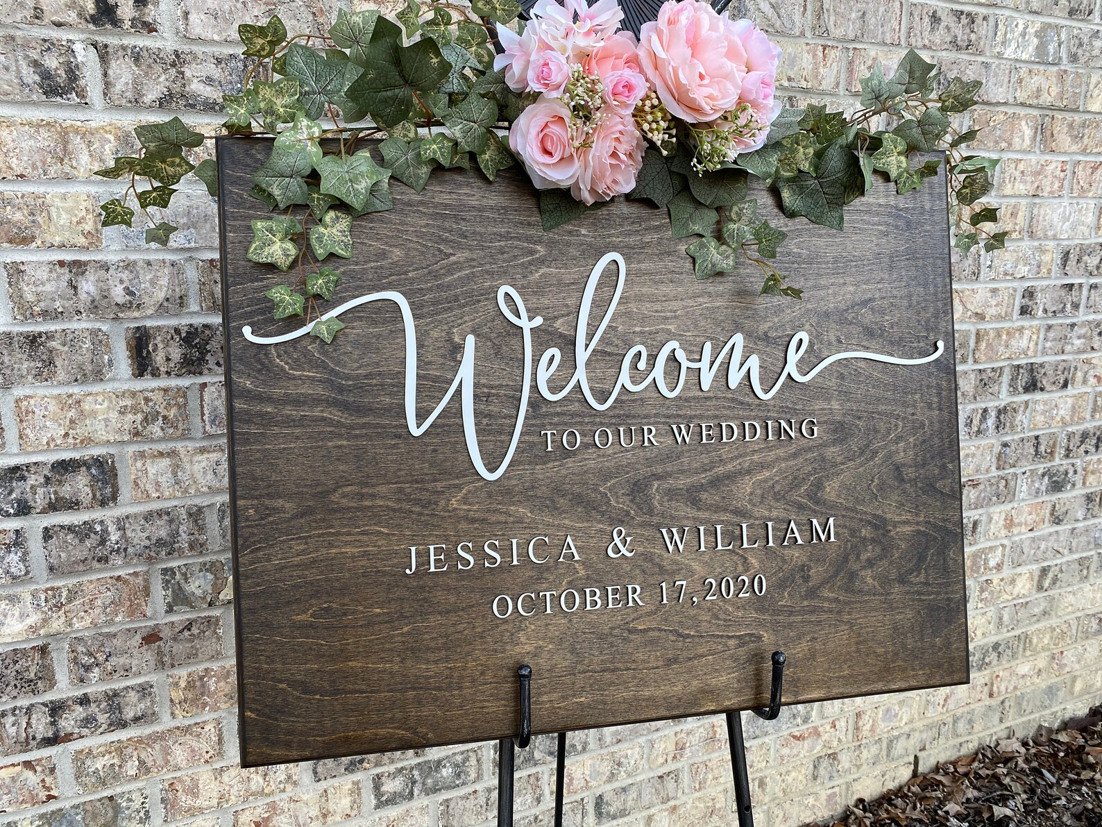 Wedding Welcome Sign Personalized Rustic Wood Wedding Sign Wedding ...