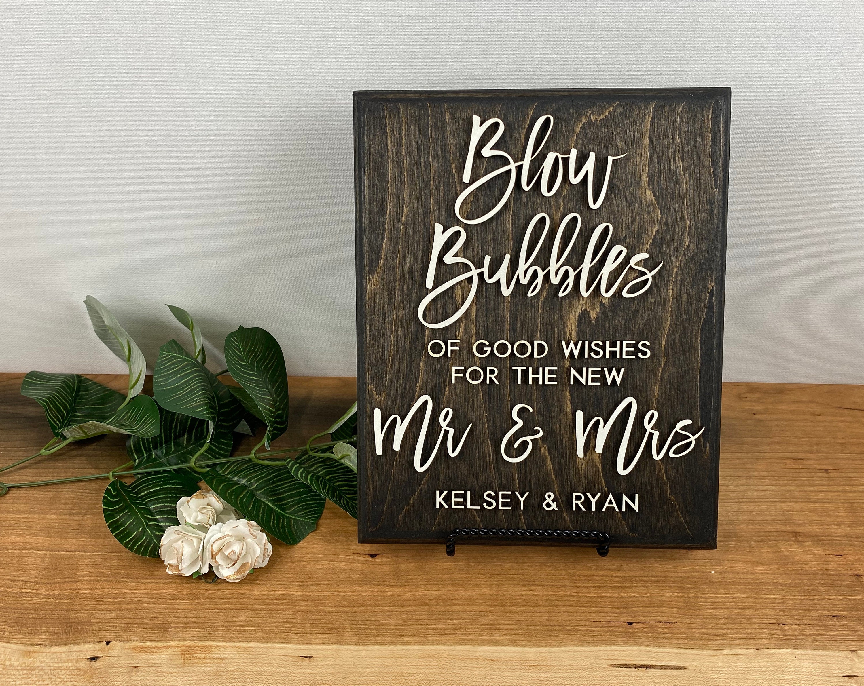 Blow Bubbles Wood Sign Rustic Wood Wedding Sign Rustic - Etsy