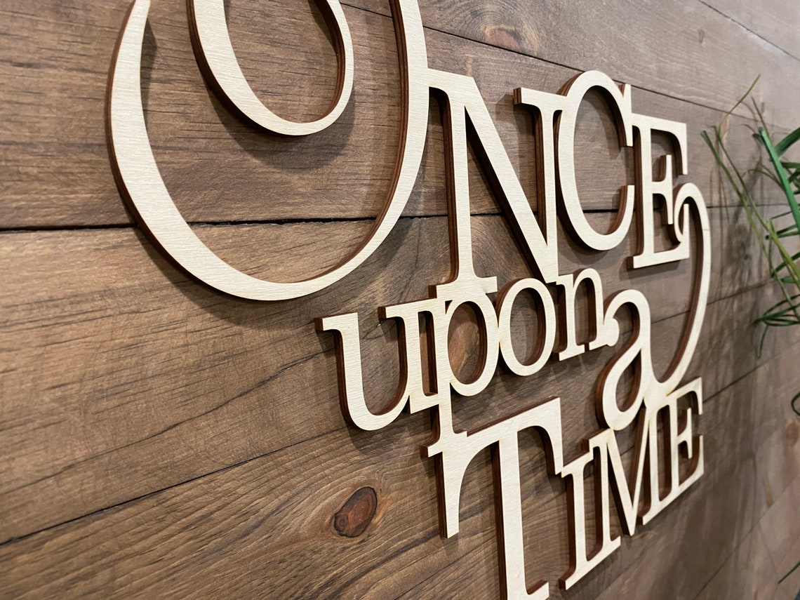 Once Upon A Time Word Cut Out Once Upon a Time Wood Sign - Etsy Canada