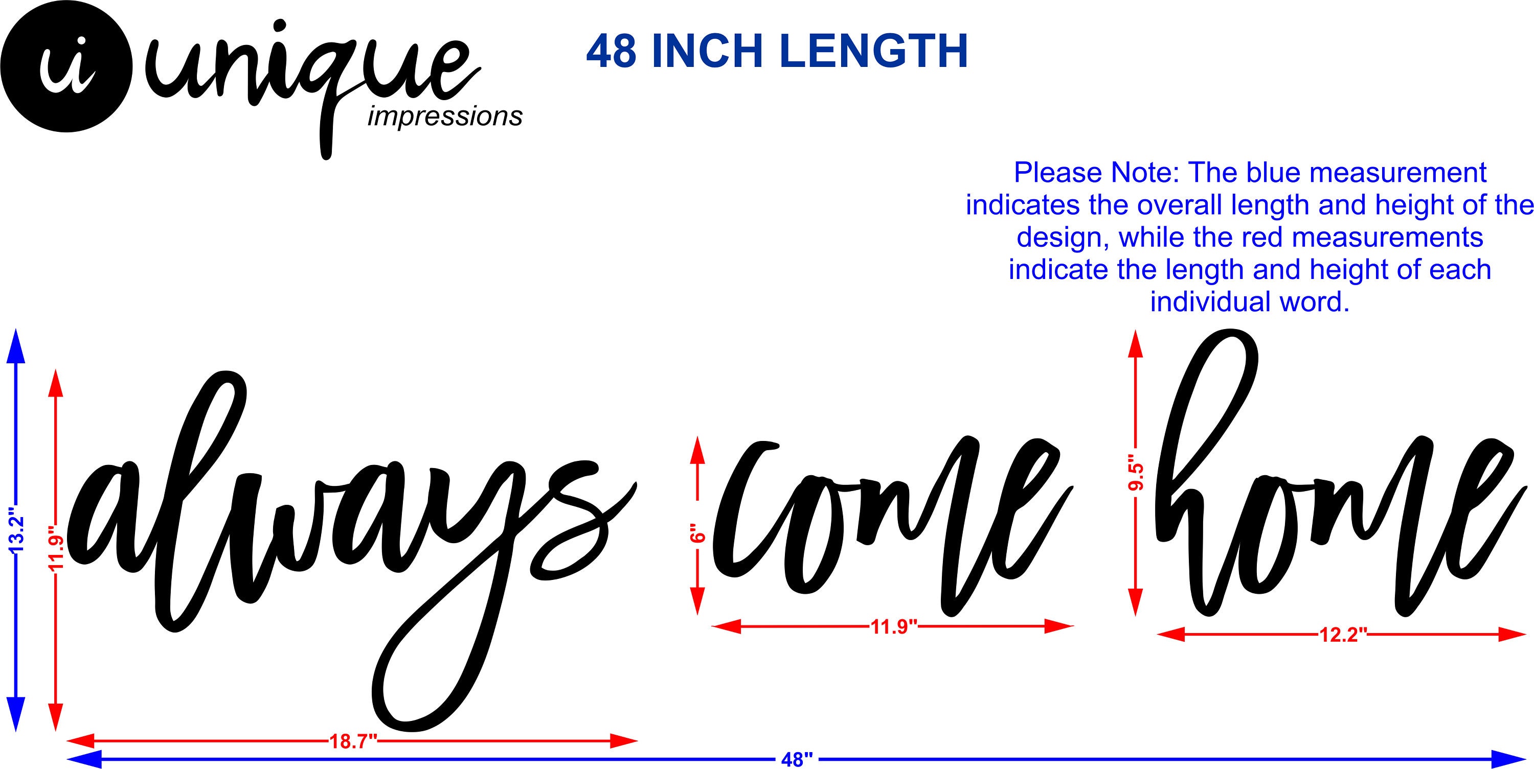 Handwritten Sign Always Come Home Wood Sign Laser Cut Words | Etsy