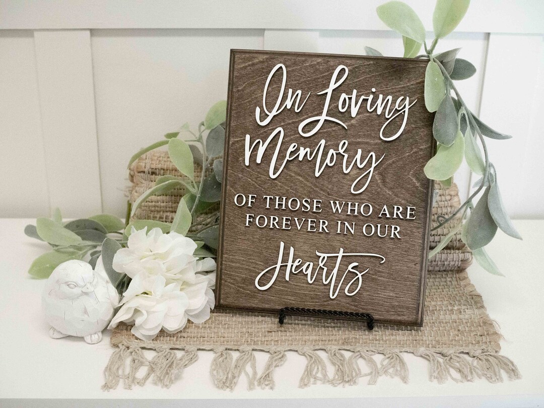 In Loving Memory Wood Sign in Loving Memory Wedding Sign Wedding Decor ...