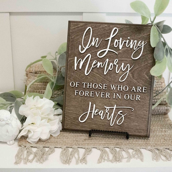 In Memoriam Sign - Etsy
