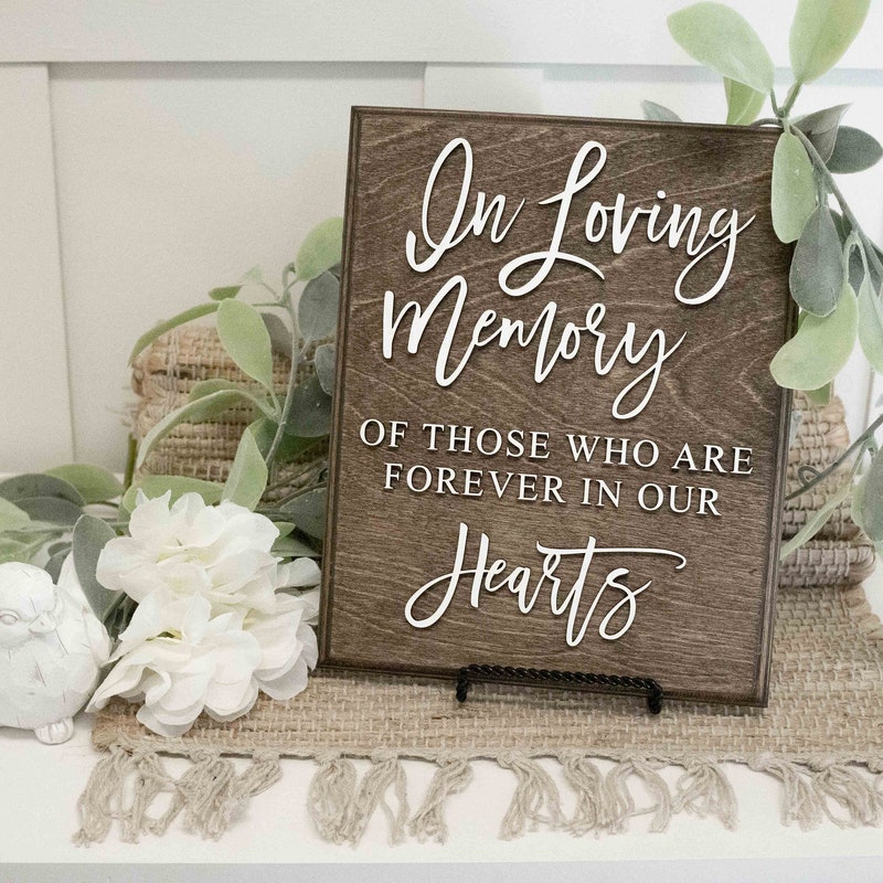 In Memoriam Sign - Etsy