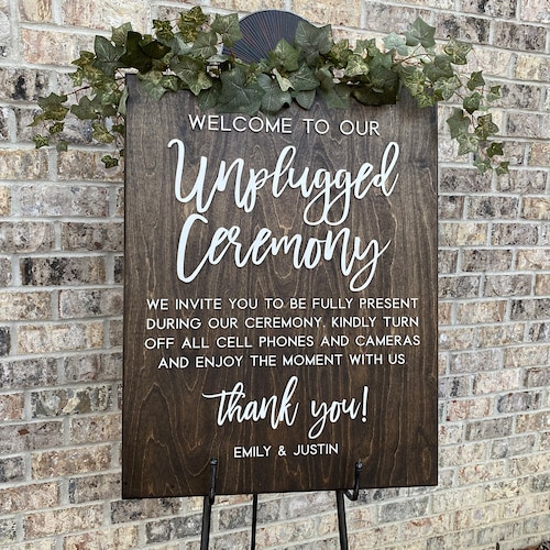 Wedding Welcome Sign Personalized Rustic Wood Wedding Sign - Etsy