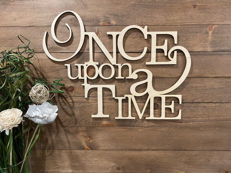 Once Upon A Time Word Cut Out Once Upon a Time Wood Sign - Etsy Canada