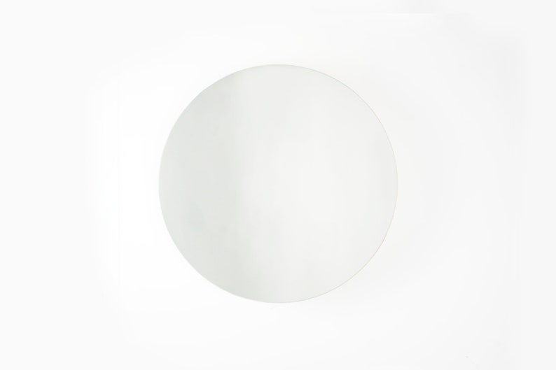 HIDE Circular Mirror and Plywood Bathroom Cabinet - Etsy UK