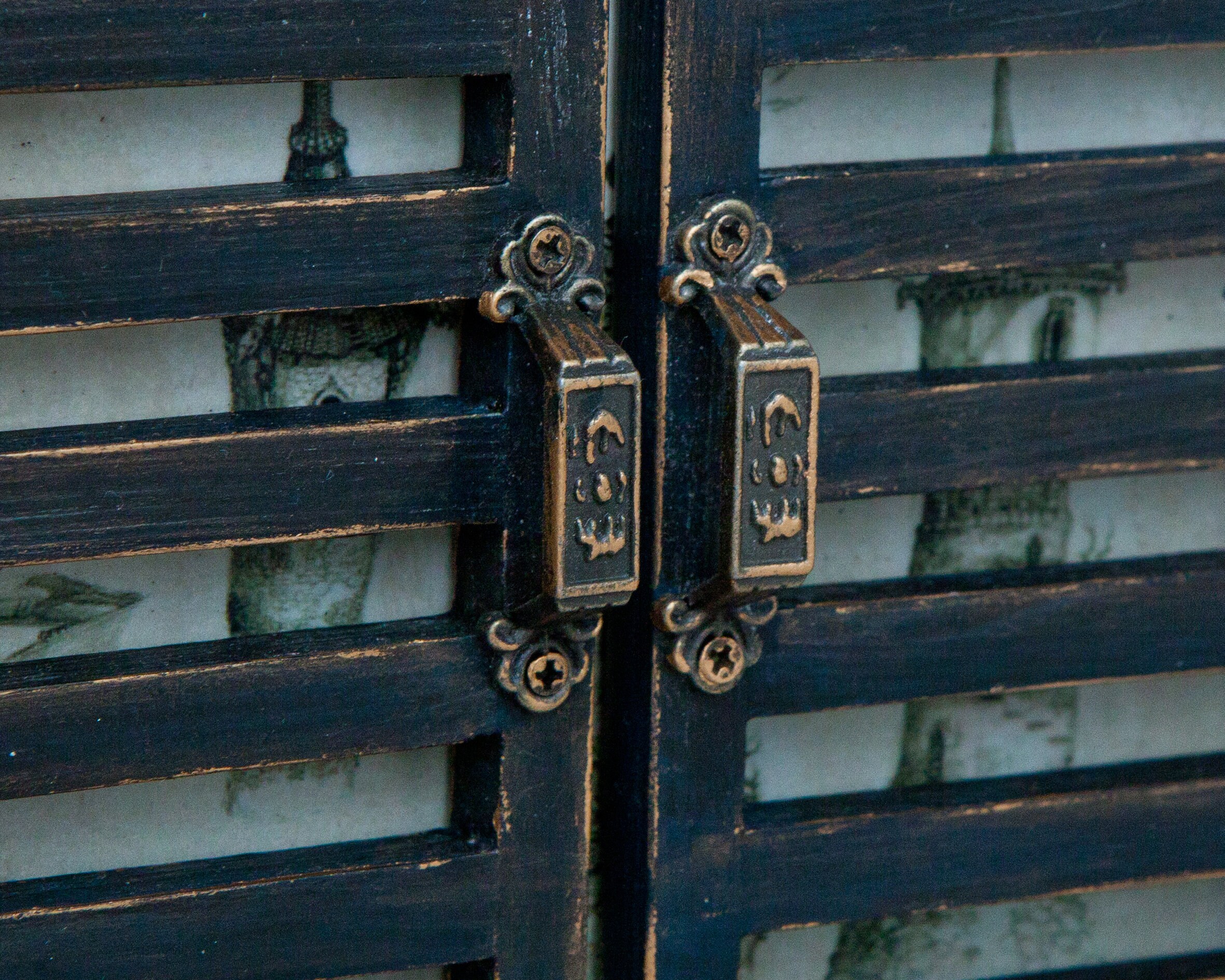 Old Stone Towers Pine Wood Key Holder With Doors Retro - Etsy