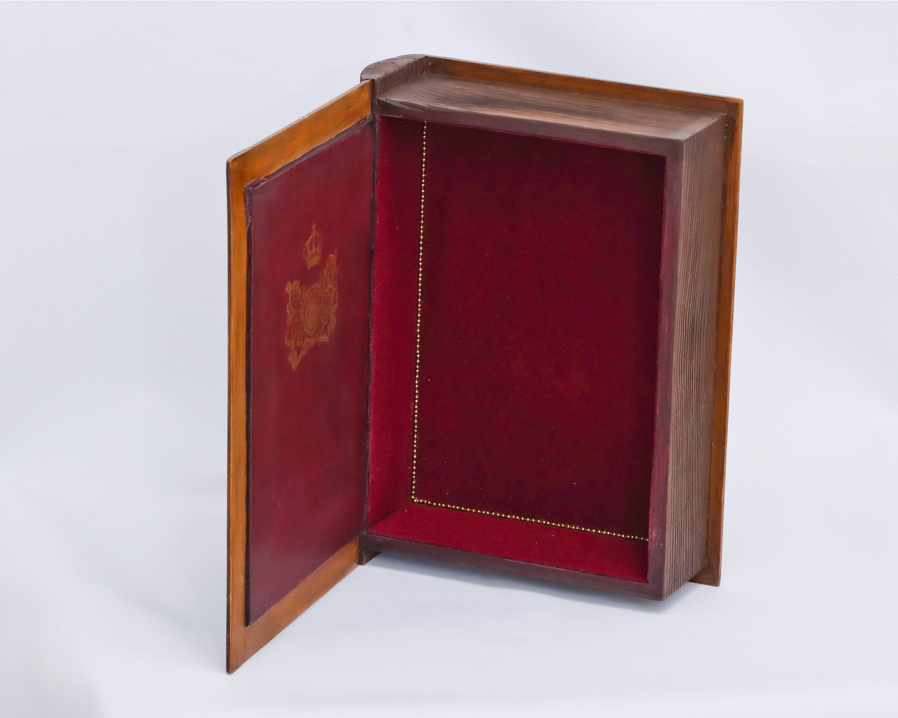 Vintage Medieval Lion Bronze Furniture Wooden Book Box, Custom Book Box ...