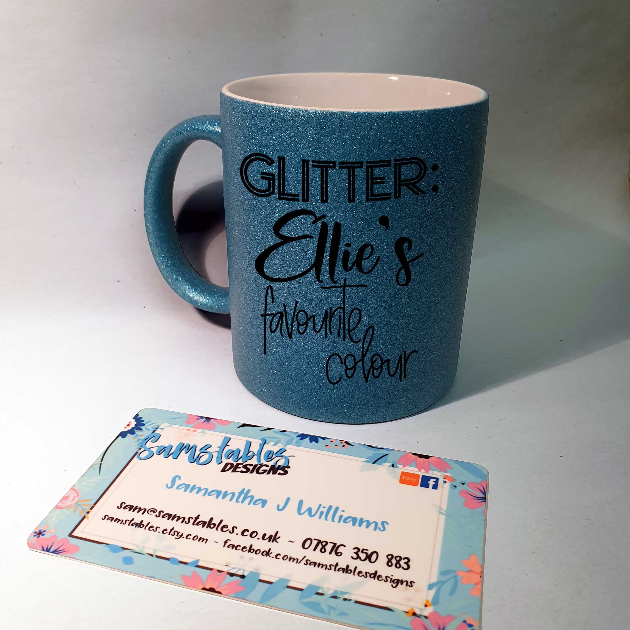 Personalised Glitter Mug With Glittery Quote or Your Own Words - Etsy