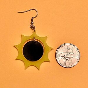 Solar Eclipse Acrylic Earrings - Etsy
