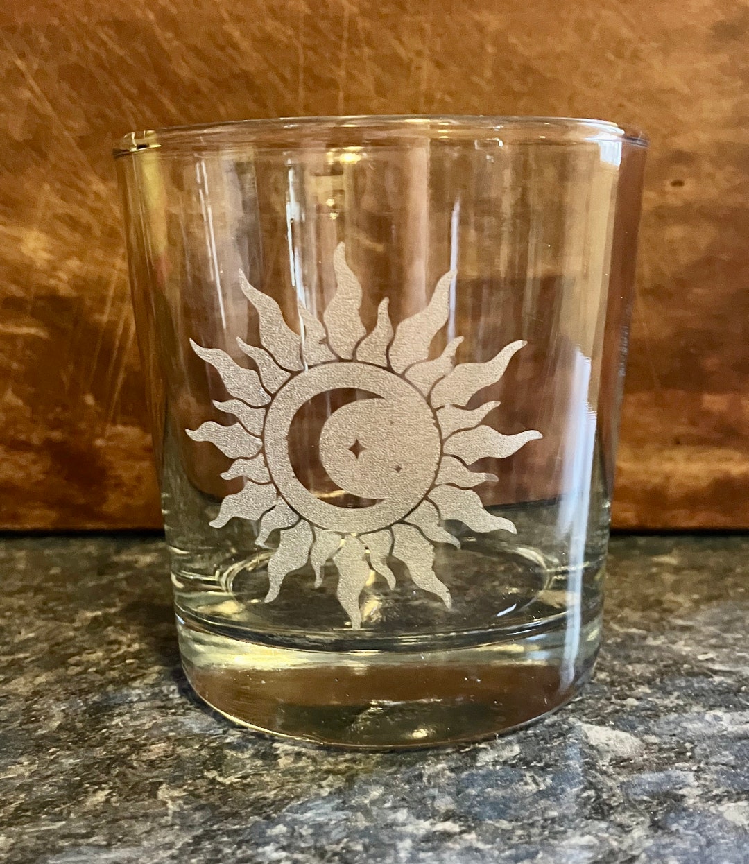 Solar Eclipse Rocks Glass - Etsy
