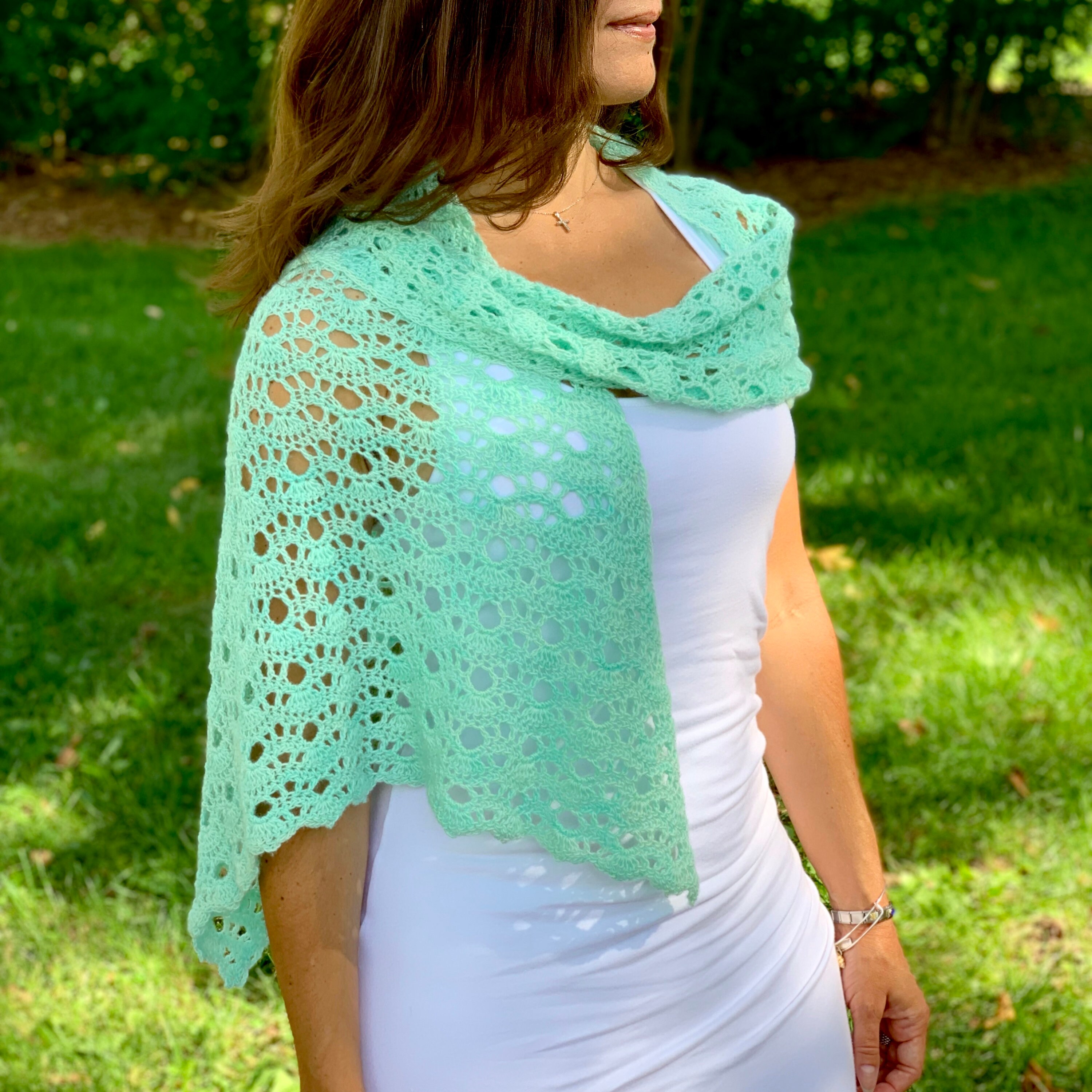 PATTERN - Aqua Tide - Crocheted Wrap Pattern PDF - Etsy