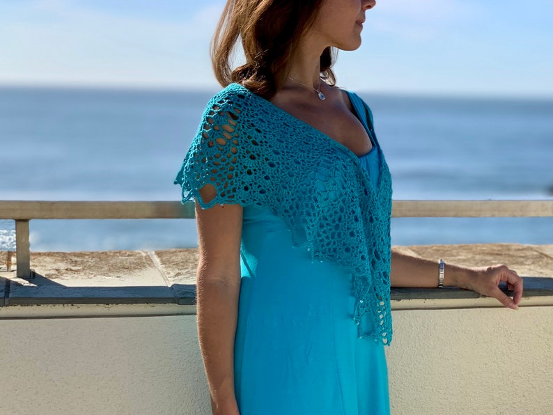 PATTERN - Teal Tide - Crocheted Wrap Pattern PDF - Etsy