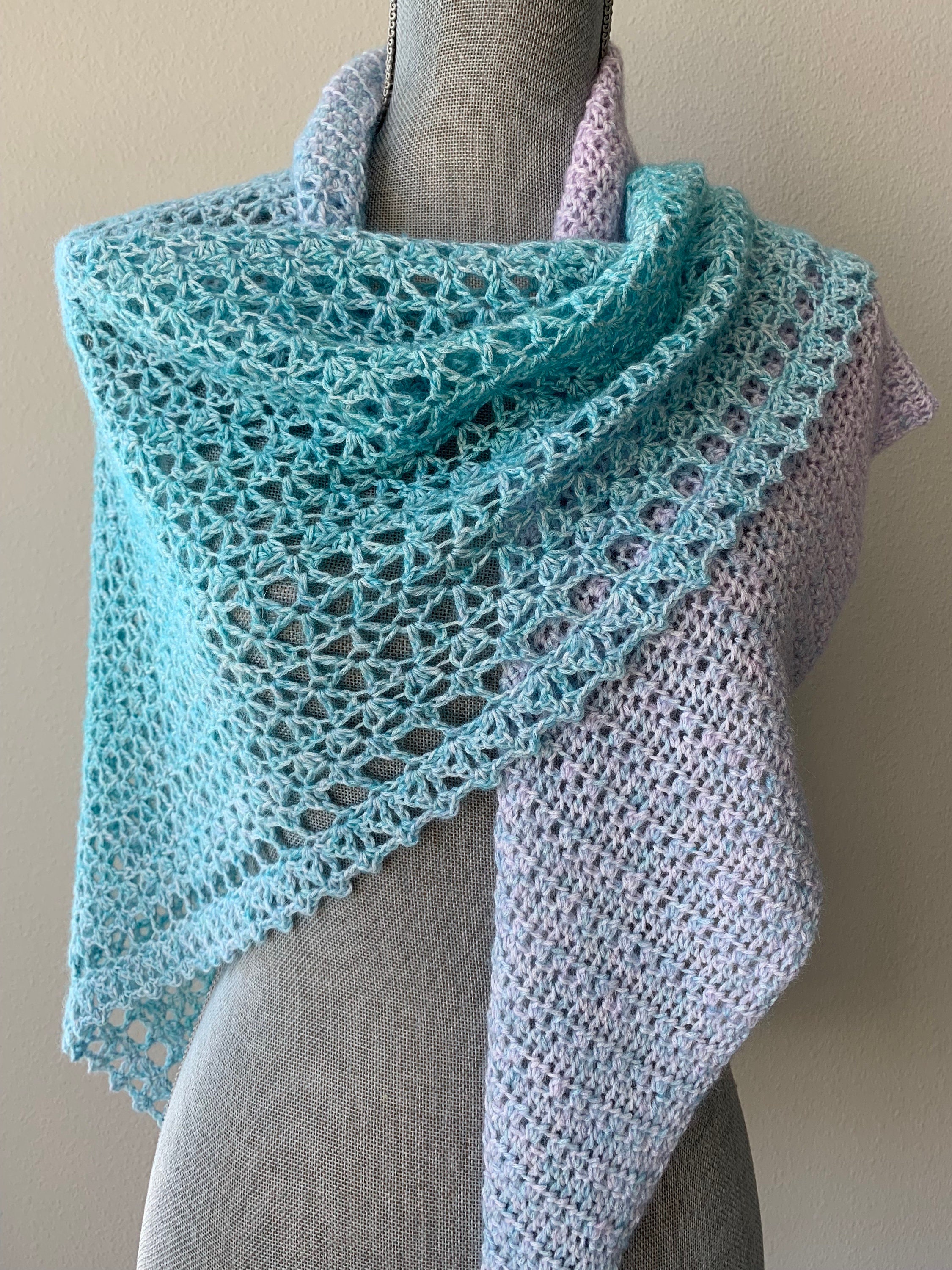 PATTERN Vee Times Three Crochet Wrap Pattern PDF - Etsy
