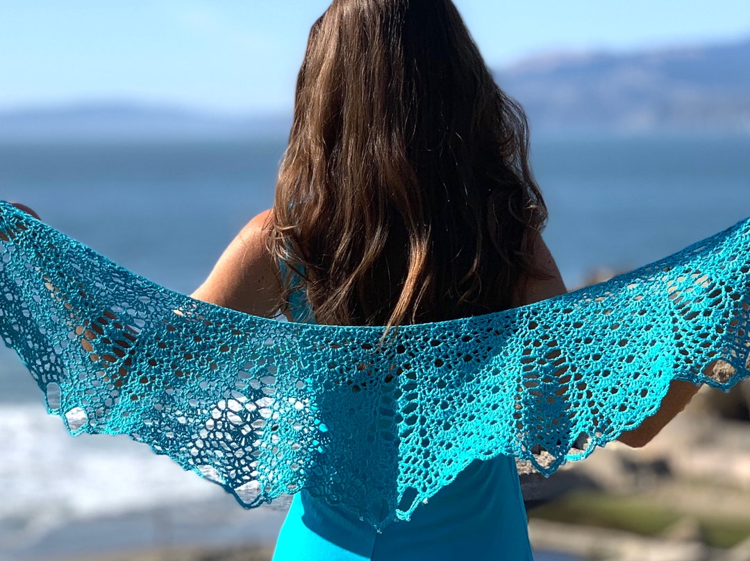 PATTERN - Teal Tide - Crocheted Wrap Pattern PDF - Etsy
