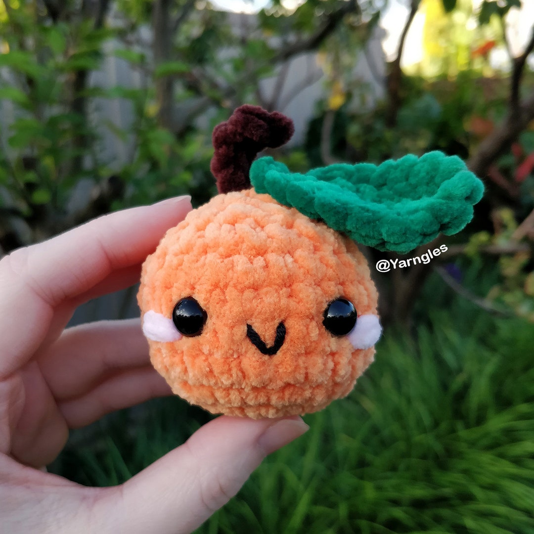Tiny Orange Free Low Sew Fruit Crochet Pattern Faux Food - Etsy