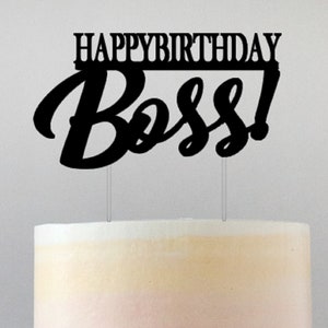 Best Boss Cake Topper, Cake Topper for Boss Birthday, Boss Lady, Boss ...