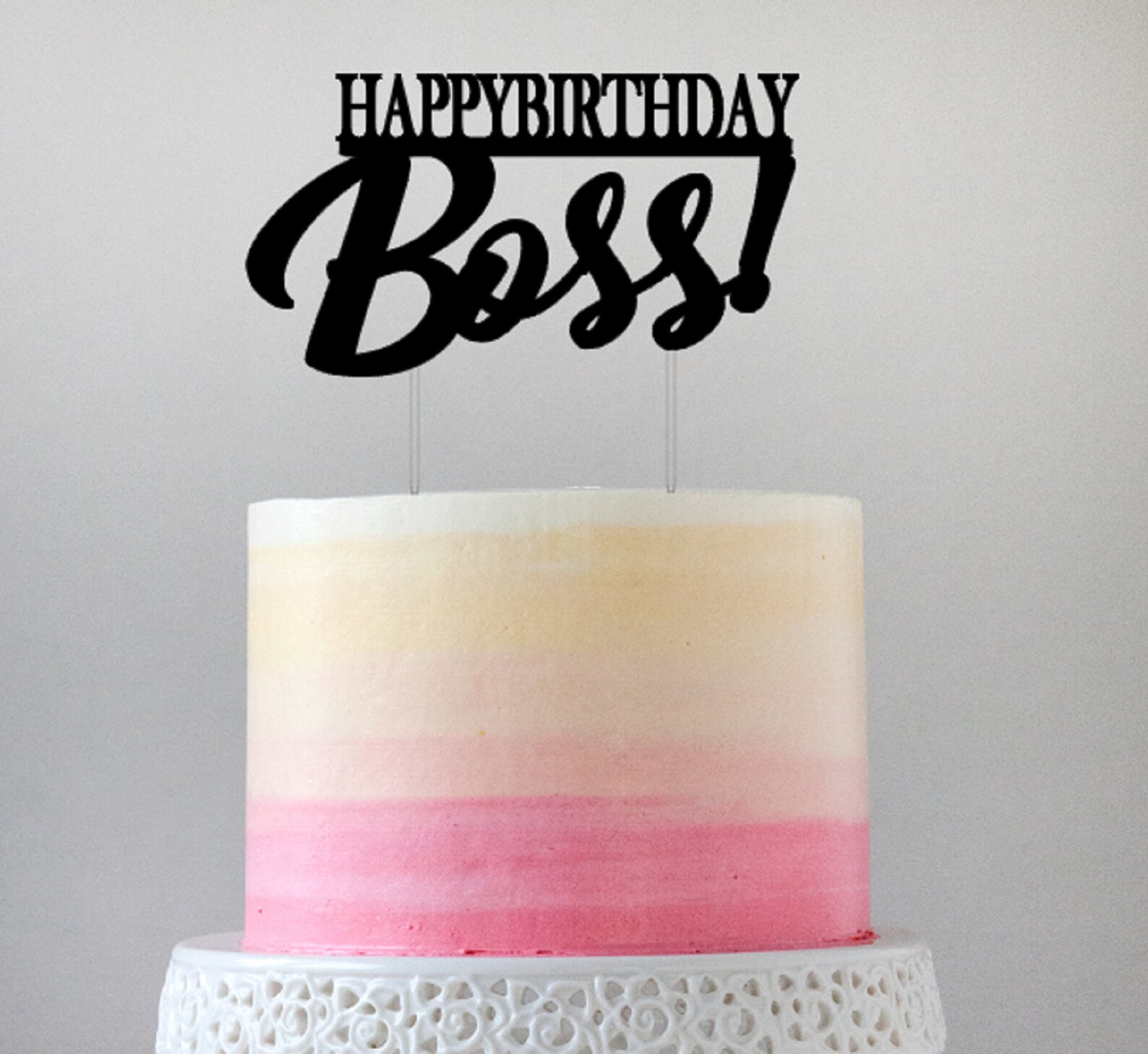 Best Boss Cake Topper Cake Topper for Boss Birthday Boss | Etsy