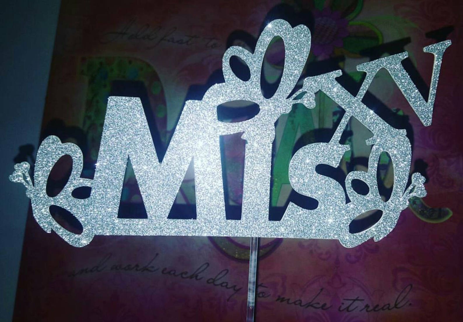 Mis XV XV Mis Quince Cake Topper Quinceanera Cake Topper | Etsy