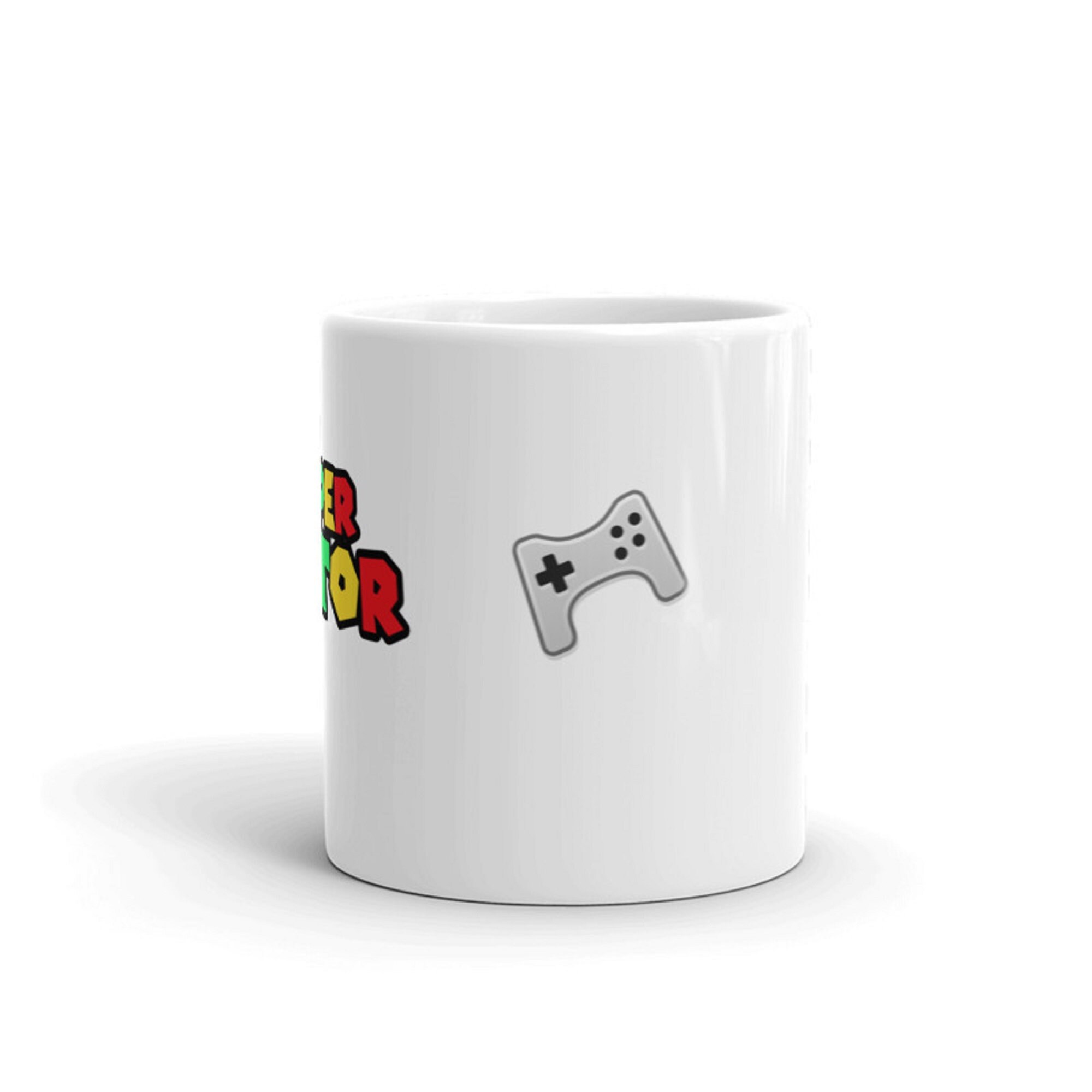 Gamer 11oz coffee mug super name personalized games gaming | Etsy