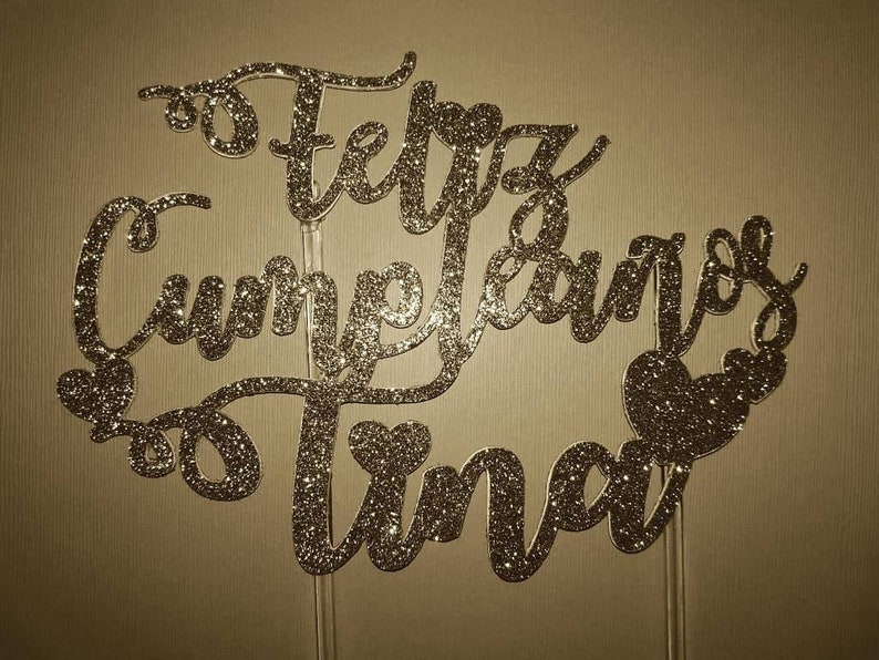 Feliz Cumpleanos Feliz Cumple Cake Topper Happy Birthday - Etsy