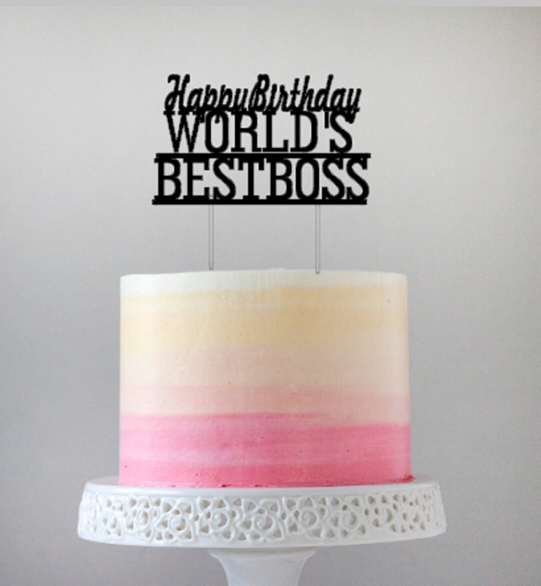 Best Boss Cake Topper, Cake Topper for Boss Birthday, Boss Lady, Boss ...