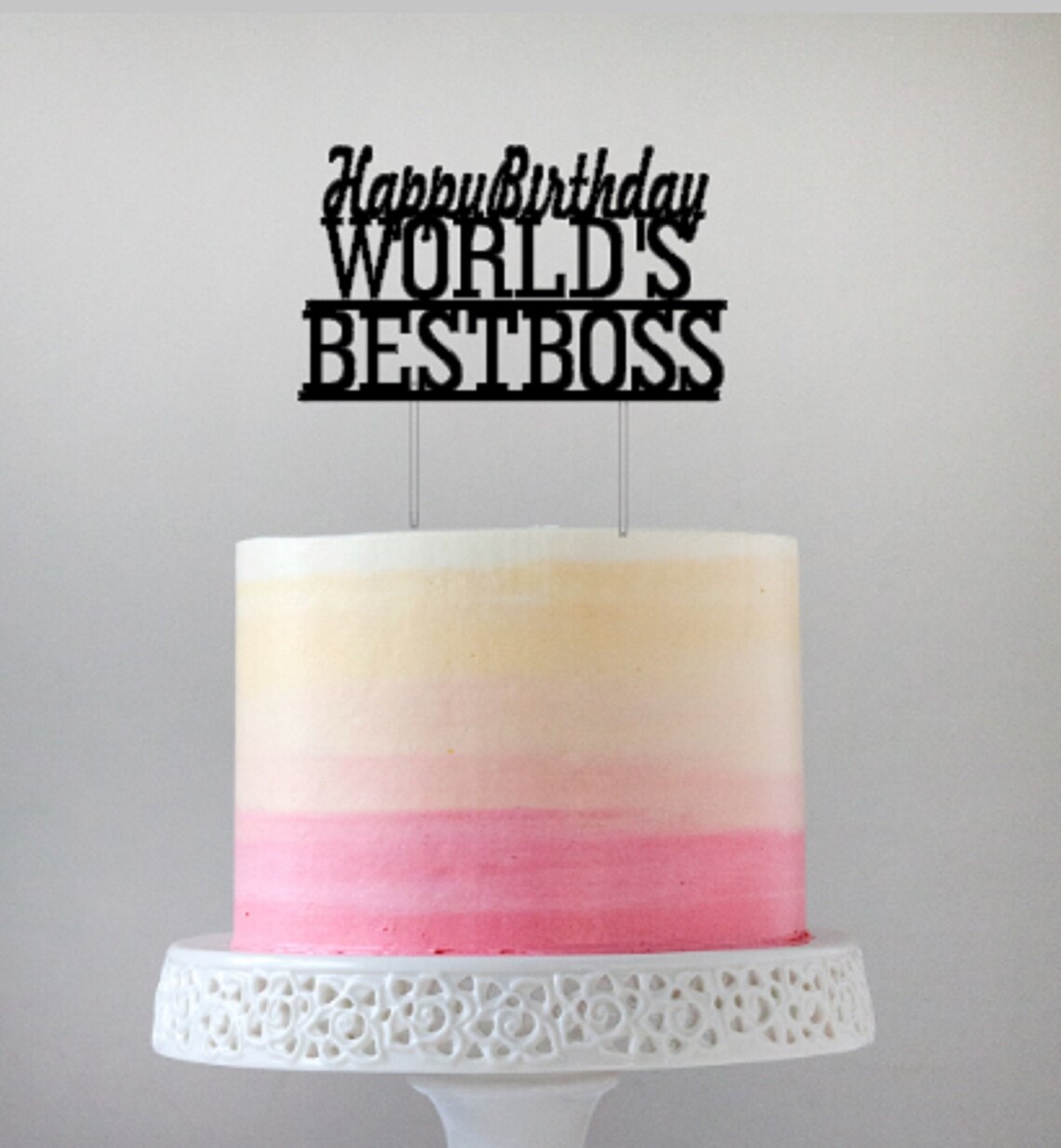 Best Boss Cake Topper Cake Topper for Boss Birthday Boss | Etsy
