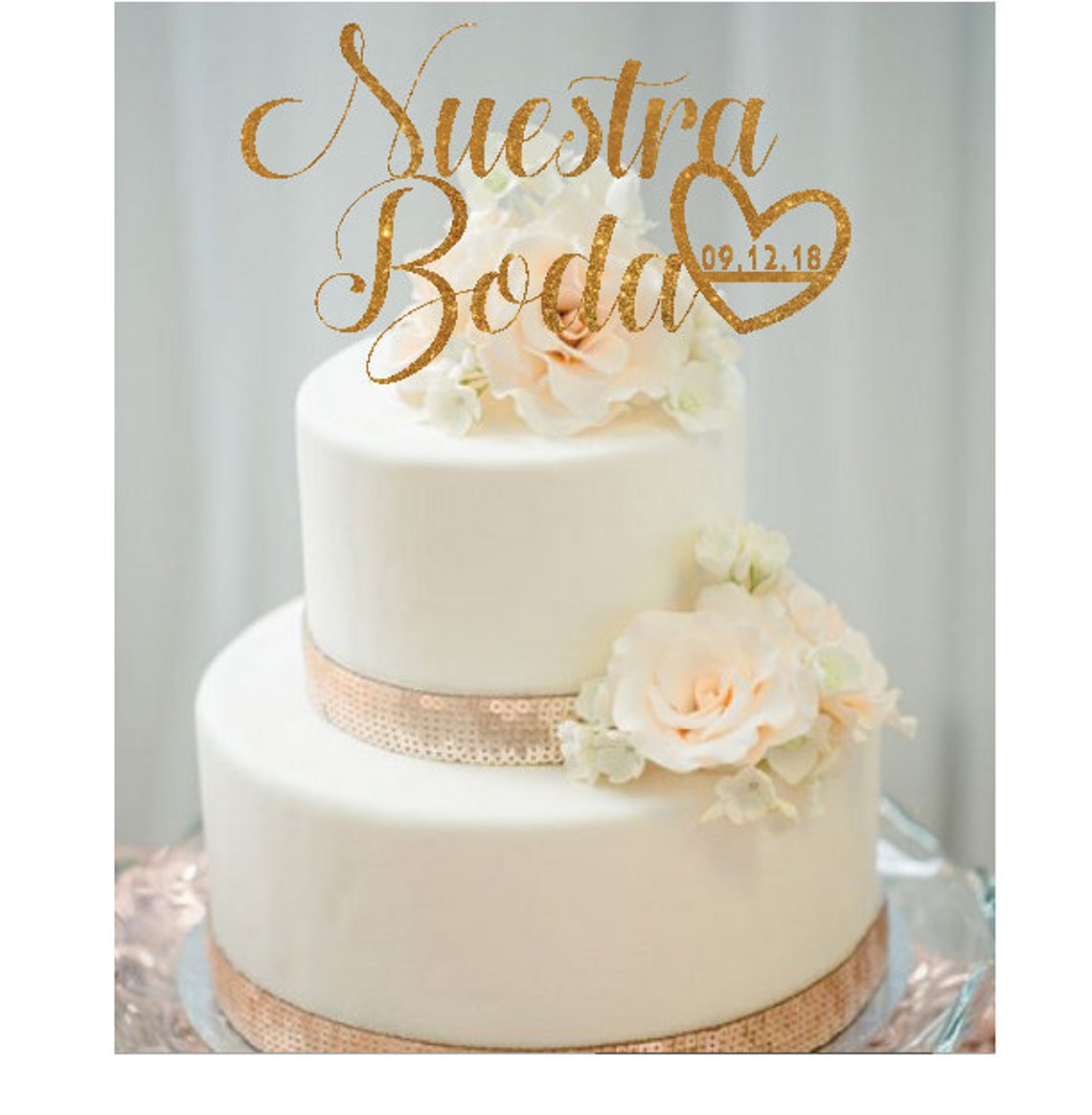 Wedding Cake Topper Nuestra Boda Boda De Oro Boda De Plata | Etsy