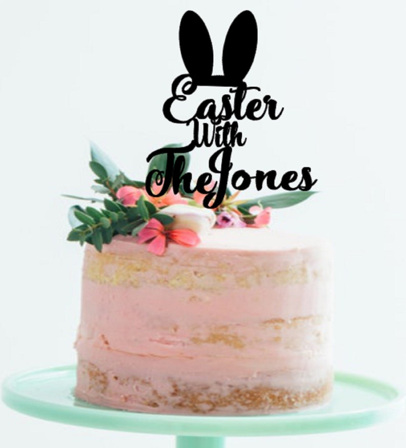 Happy Easter Easter Day April Easter Cake Topper Cake - Etsy