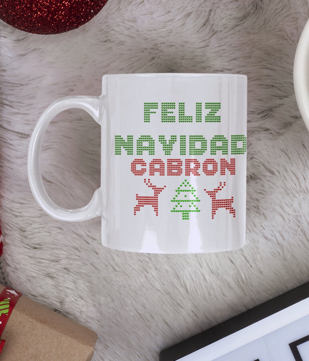 Spanglish Secret Santa Coffee Mug Gift, Regalo De Navidad, Para El ...