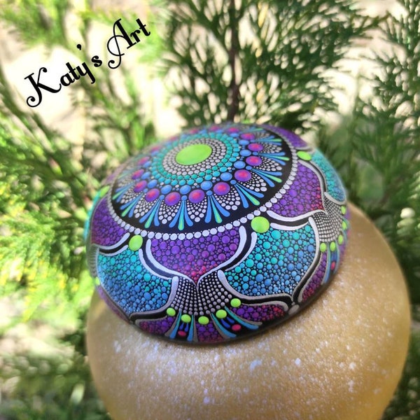 Mandala Stone - Etsy