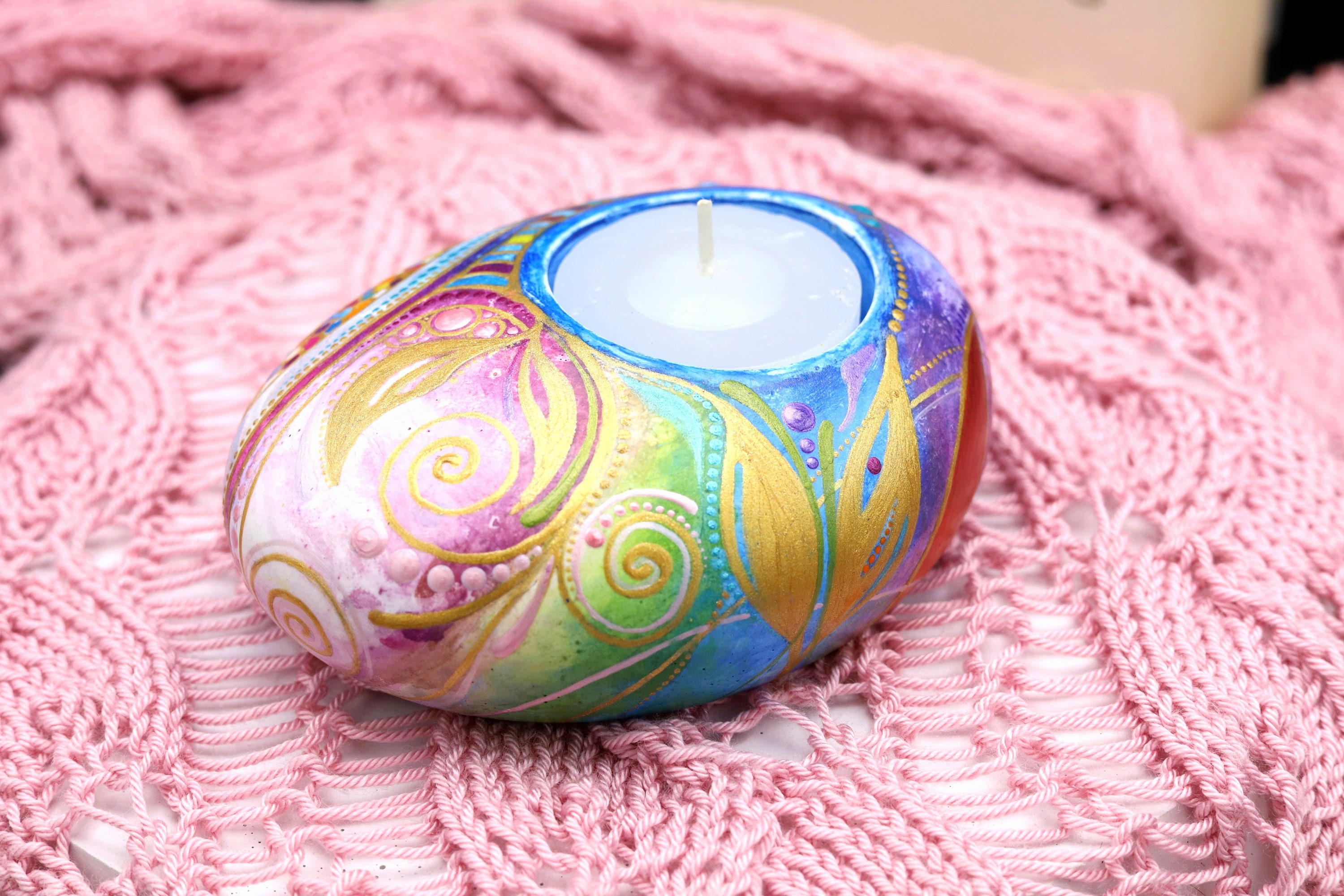 Unique Tealight Candle Holder, Special Gift, Handmade Candle Stand - Etsy